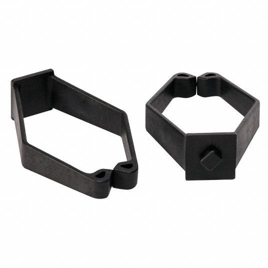 RITTAL Cable Claw: 4.4 in Lg, 2.99 in Wd, Plastic, Black, 10 PK - 5GJW1 ...