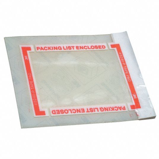 SCOTCH, 5 in x 6 in, Packing List Enclosed, Packing List Envelopes ...