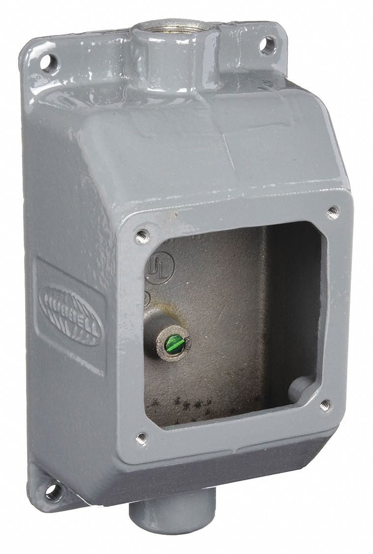 HUBBELL, 20/30 A, Feed Through, Back Box - 5GTG6|FT202W - Grainger