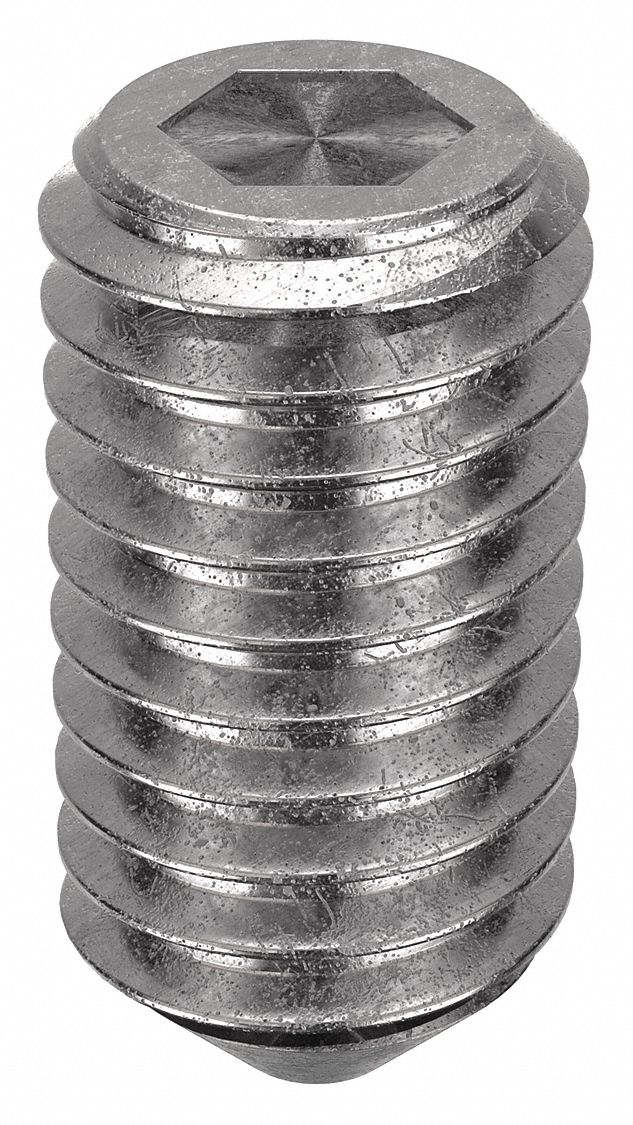 #10-32 Thread Size, 3/8 in Overall Lg, Socket Set Screw - 5GUH1|MS51023 ...
