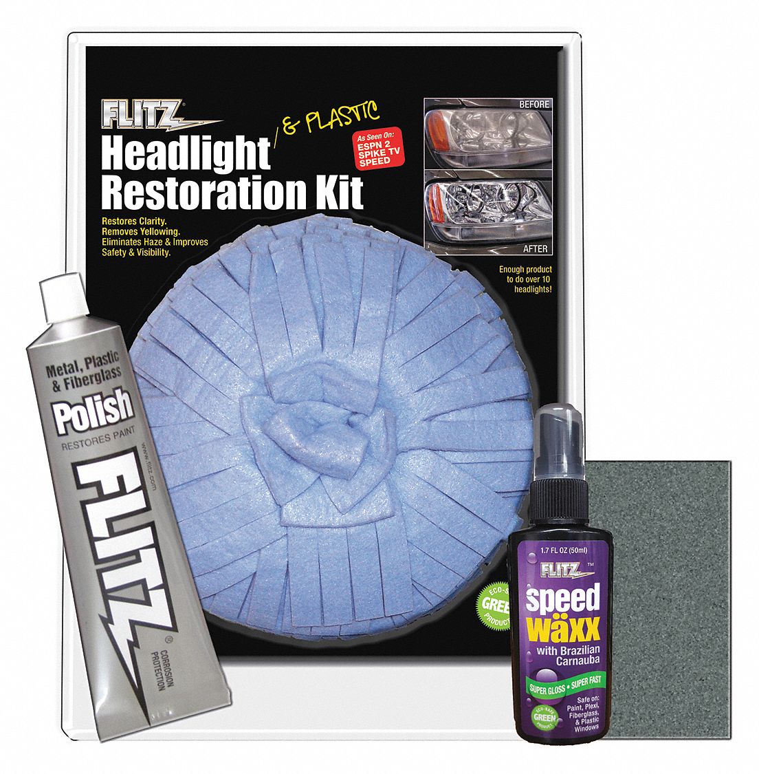 Headlight Lens Restoration,X-Large Buff - Grainger