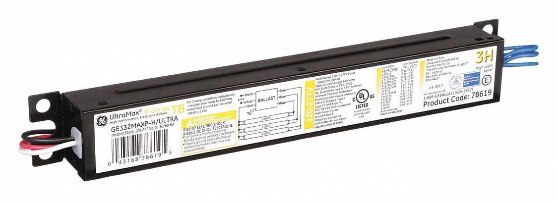 CURRENT, 120 to 277V AC, 2/3 Lamps Supported, Fluorescent Ballast ...