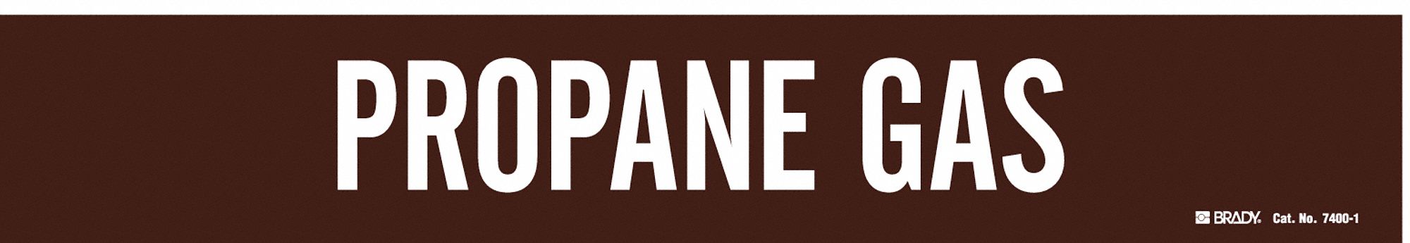 Propane Gas, Brown, Pipe Marker - 5GXC4|7400-1 - Grainger