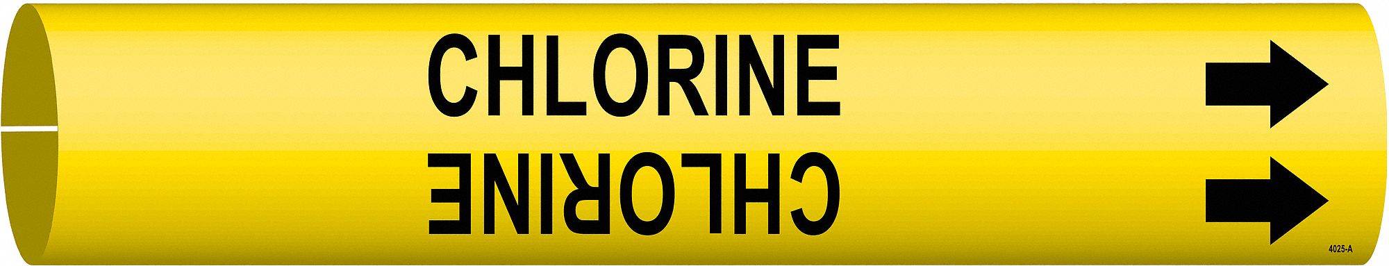 Chlorine, Yellow, Pipe Marker - 5GXJ6|4025-A - Grainger