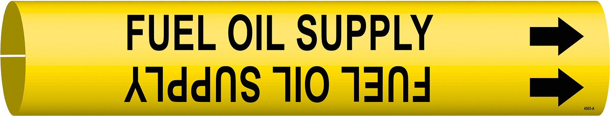 Fuel Oil Supply, Yellow, Pipe Marker - 5GXN8|4065-A - Grainger