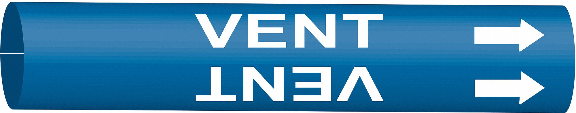 Vent, Blue, Pipe Marker - 5LFP4|4149-H - Grainger