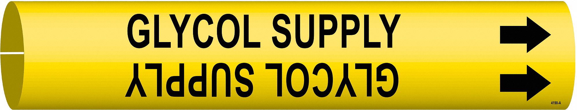 Glycol Supply, Yellow, Pipe Marker - 5GYA2|4190-A - Grainger
