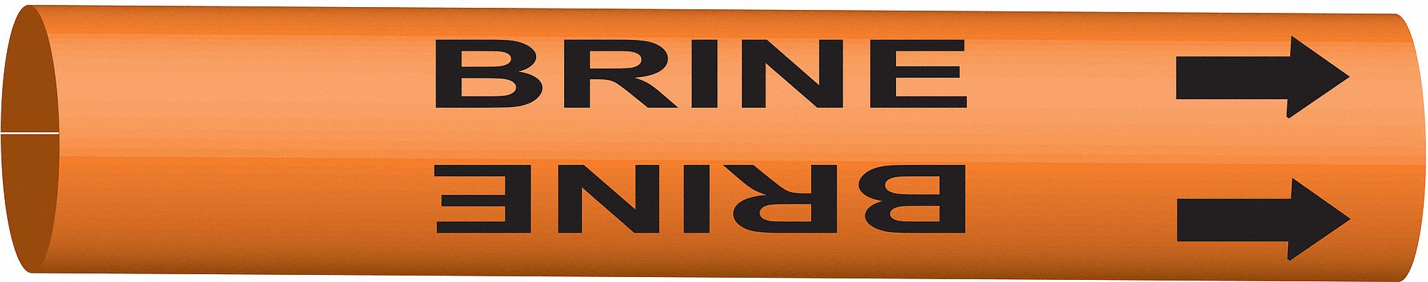 Brine, Orange, Pipe Marker - 5LFY8|4304-F - Grainger