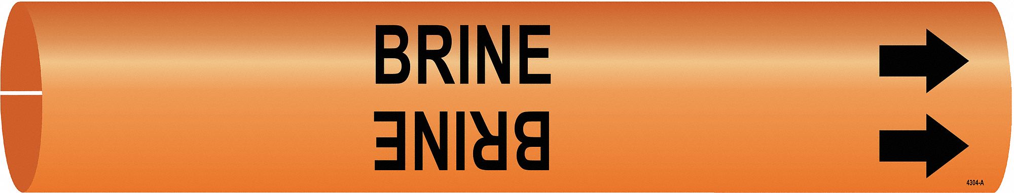 Brine, Orange, Pipe Marker - 5GYD4|4304-A - Grainger