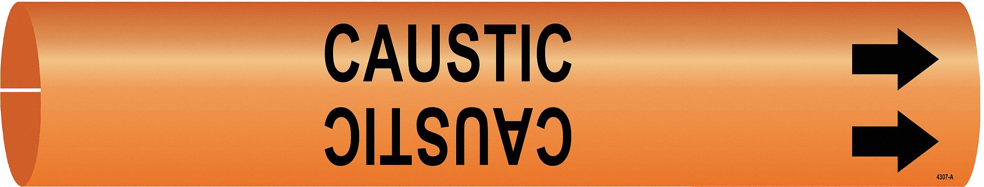 BRADY PIPE MARKER,CAUSTIC,ORNG,3/4 TO 1-3/8 IN - 4278 - WWG5GYD8 | 4307 ...
