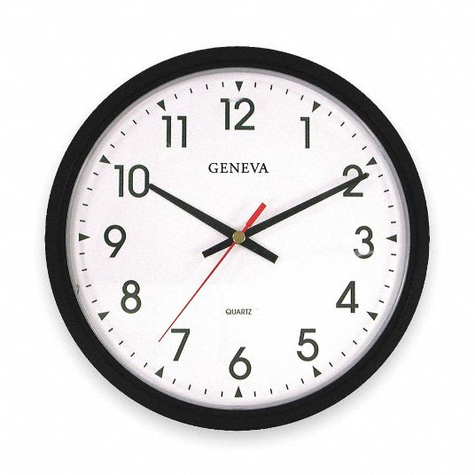 Manual, 12 in Dia, Analog Clock - 5H495|5H495 - Grainger