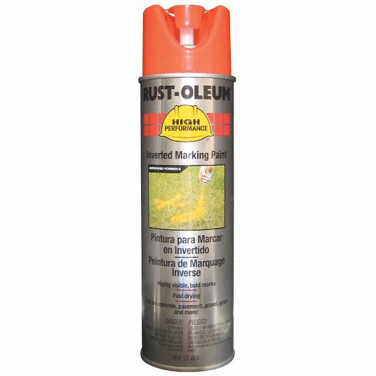 RUST-OLEUM, Inverted Paint Dispensing, Fluorescent Red-Orange, Inverted ...