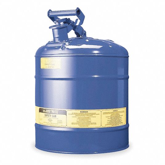 JUSTRITE, For Use With Kerosene, 5 gal Capacity, Type I Safety Can - 5HE21|7150300 - Grainger