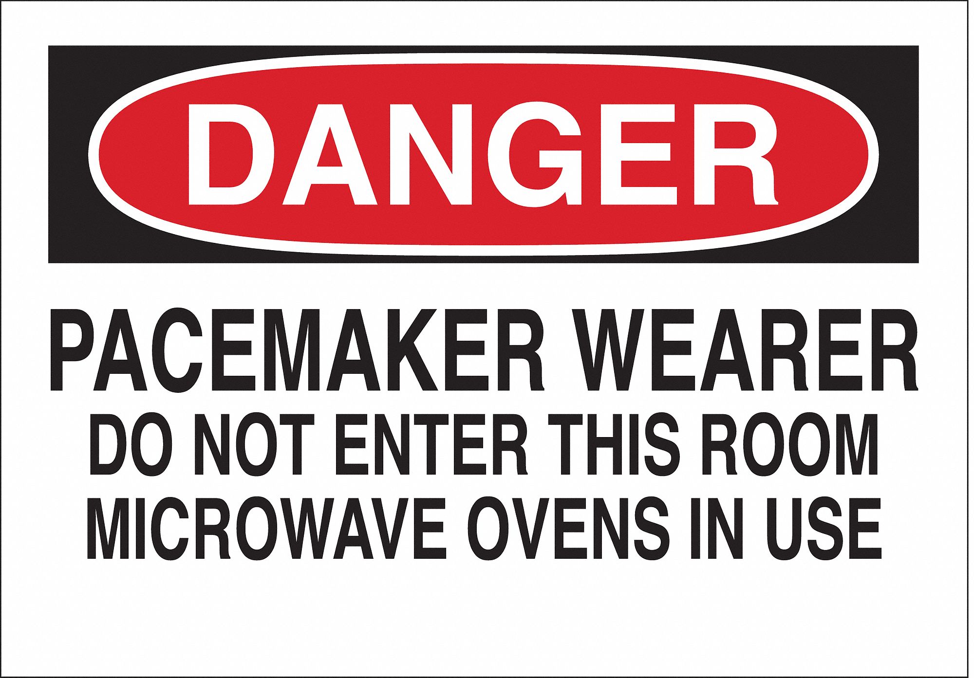 Danger Radiation Sign, Pacemaker Wearer Do Not Enter This Room ...