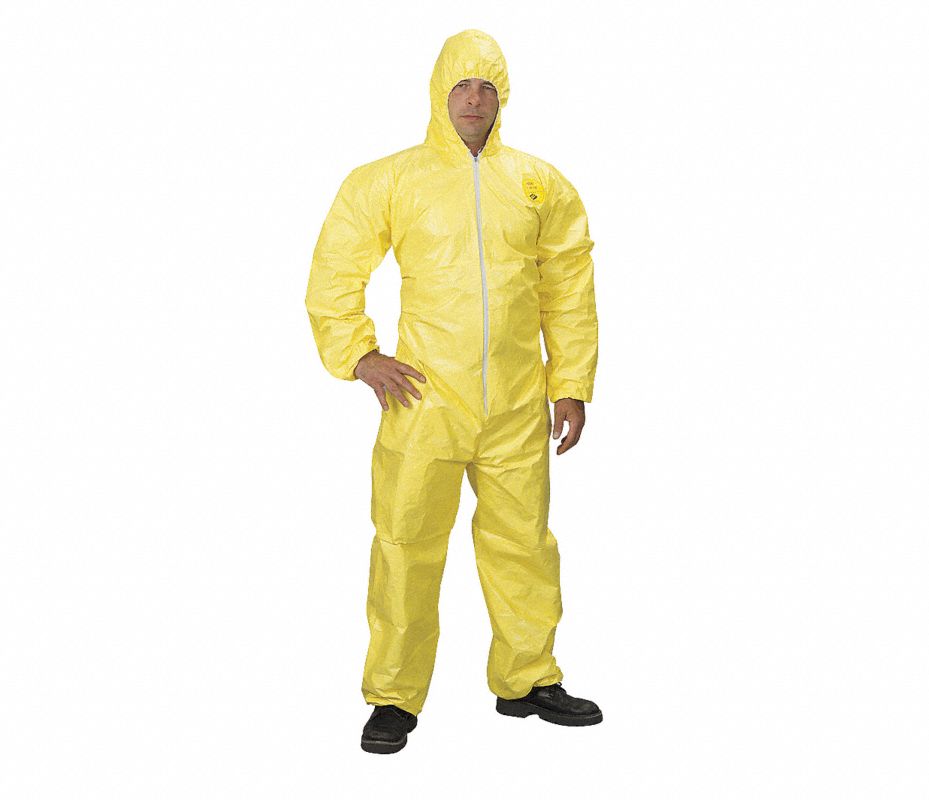 DUPONT Overol Tychem® QC Amarillo Talla XG - 3PPM1 | QC127S - Grainger ...