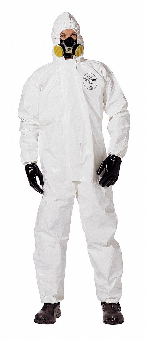 Hooded Chemical Resistant Coveralls, PK 3 - Grainger