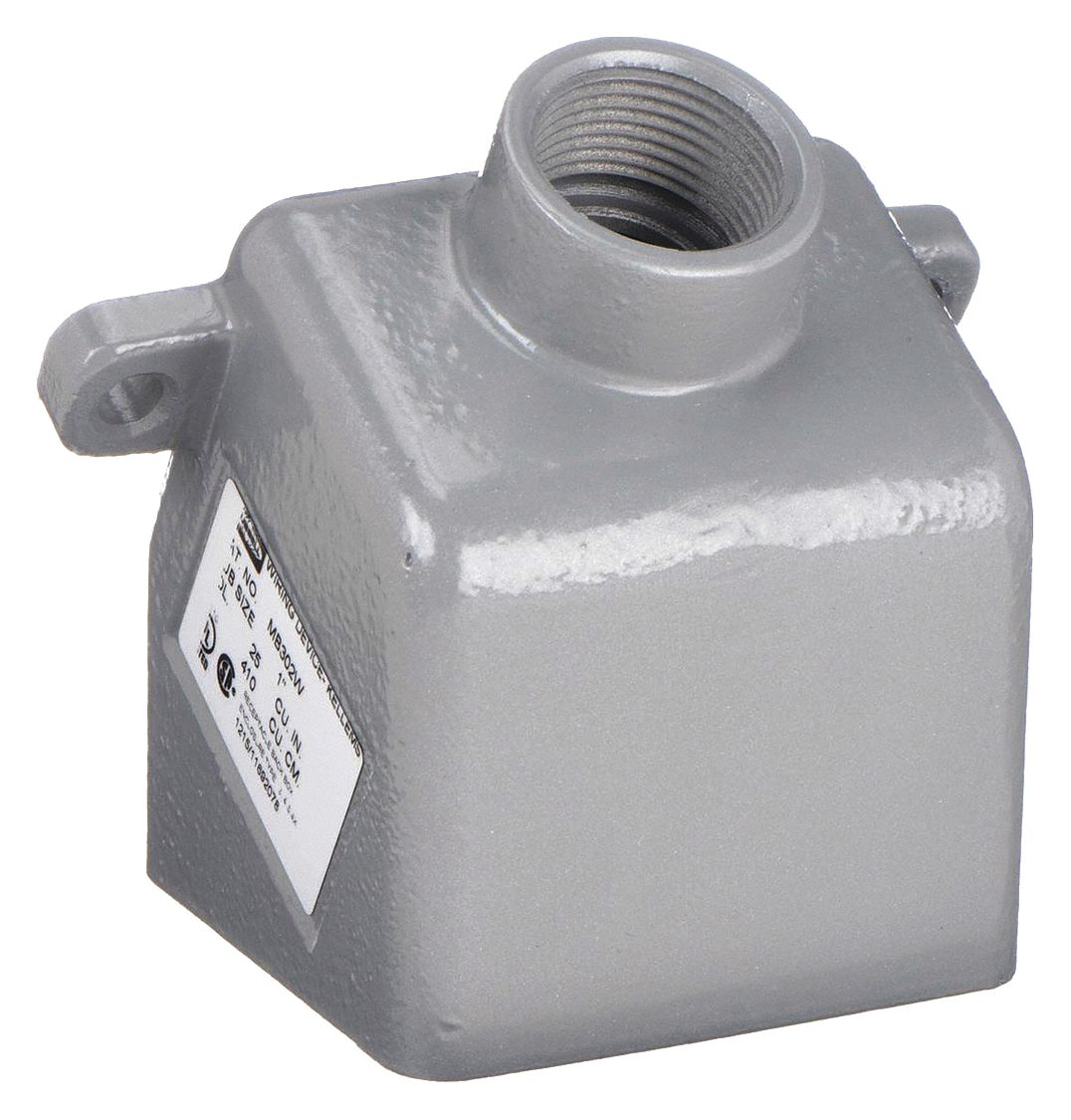 HUBBELL, 30 A, Dead End, Angle Back Box - 5HJ42|MB302W - Grainger