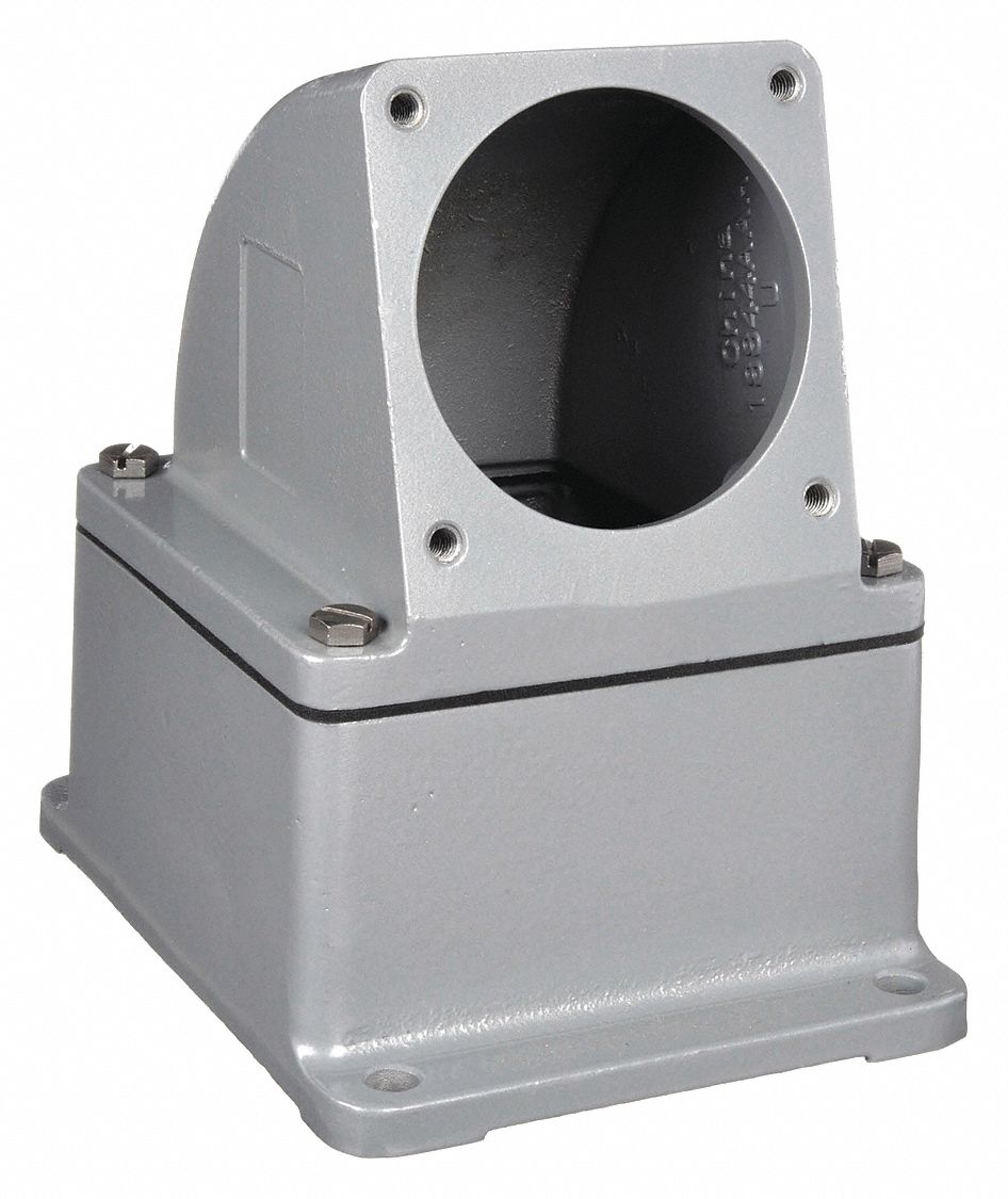 HUBBELL, 60/100 A, Dead End, 4-Way Angle Back Box - 5HJ47|MB601004W ...