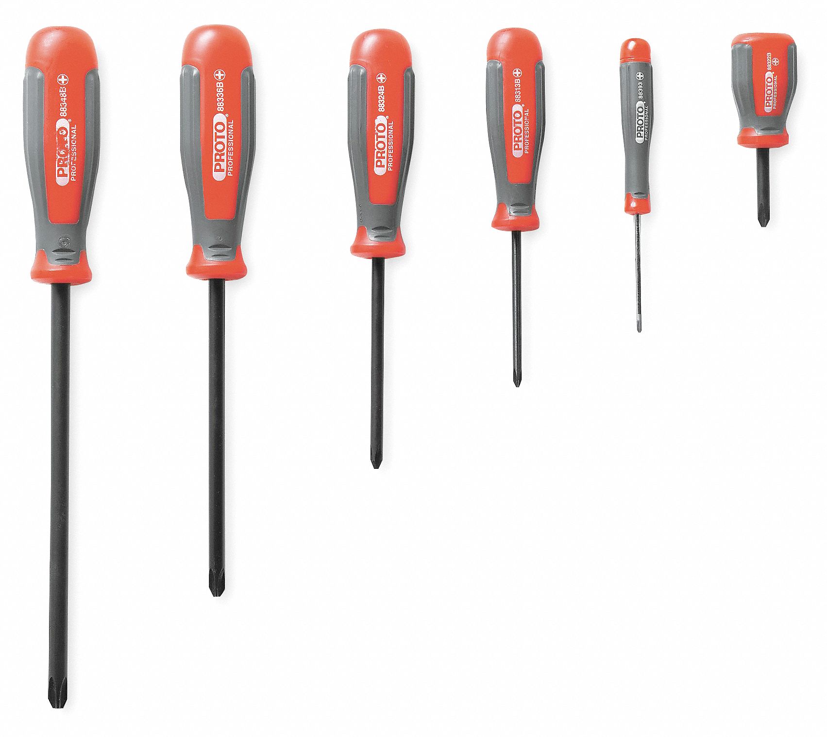 PROTO Screwdriver Set, Phillips, Number of Pieces 6 - 5HM75|J88837B ...