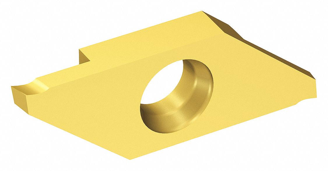 SANDVIK COROMANT, Right Hand, 0.002 in Corner Radius, Parting Insert ...