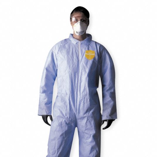 Collared Disposable Coveralls, PK 25 - Grainger