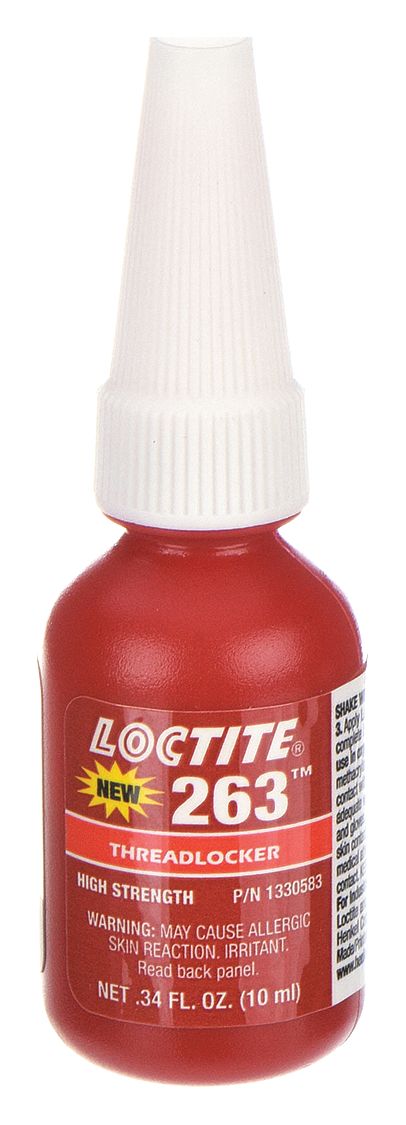 LOCTITE, 263, Red, Primerless High-Strength Threadlocker - 5HYH9 ...
