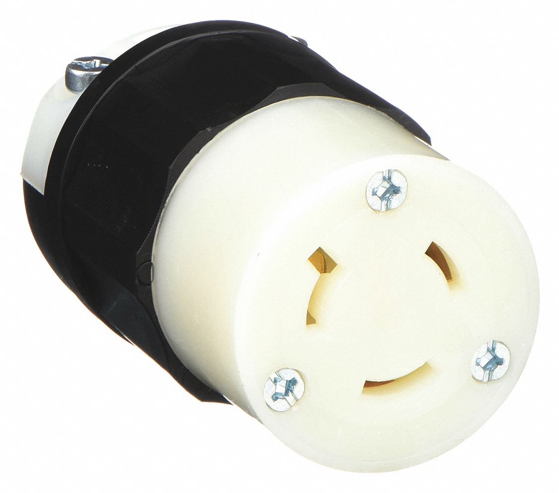 20 Amp Industrial Grade Locking Connector, L8-20R NEMA Configuration ...