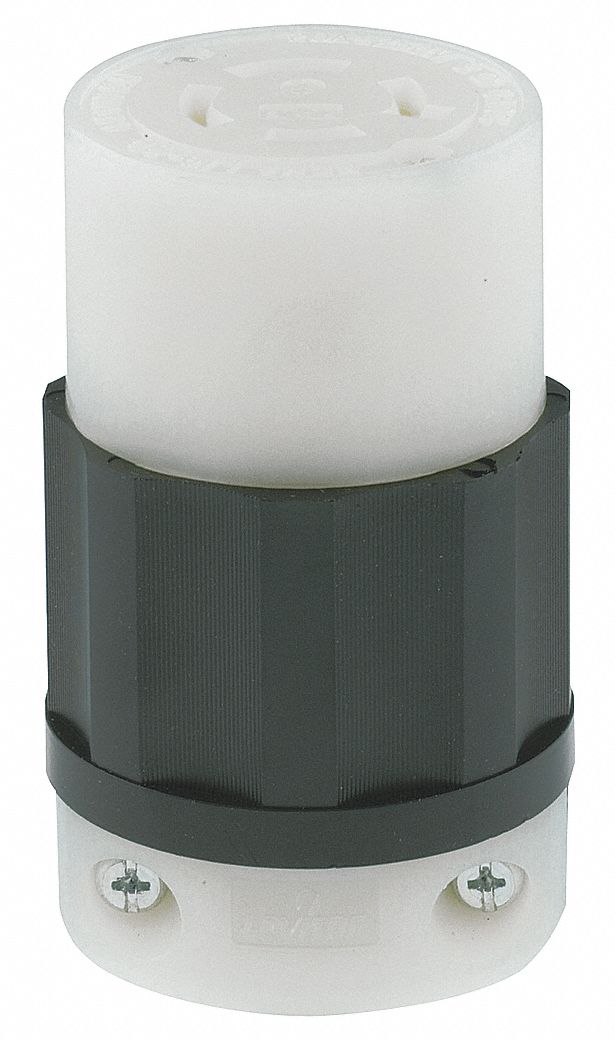 LEVITON 20 Amp Industrial Grade Locking Connector, L16-20R NEMA ...