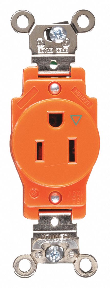 LEVITON Receptáculo con Puesto a Tierra Aislado,125VCA,15 Amperes ...