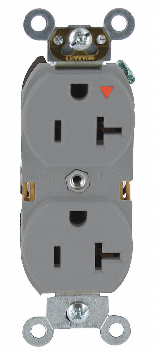 LEVITON, Duplex, 5-20R, Receptacle - 792TT0|5362-IGG - Grainger