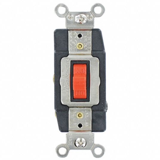 Wall Switch, 1-Pole, 3 Position, Center Off, Maintained, Toggle - Grainger