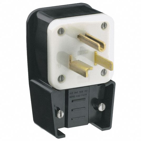 LEVITON Angle Straight Blade Plug: Industrial, 30 A, NEMA 5-30P, 125VAC ...