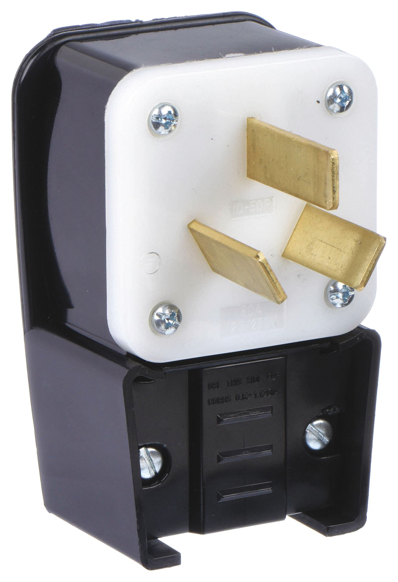 Angle Plug,10-50P,50A,125/250V - Grainger