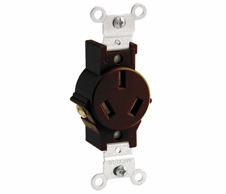 LEVITON Receptáculo,250VCA,20 Amperes,Configuración NEMA 10-20R - 5HZN1 ...
