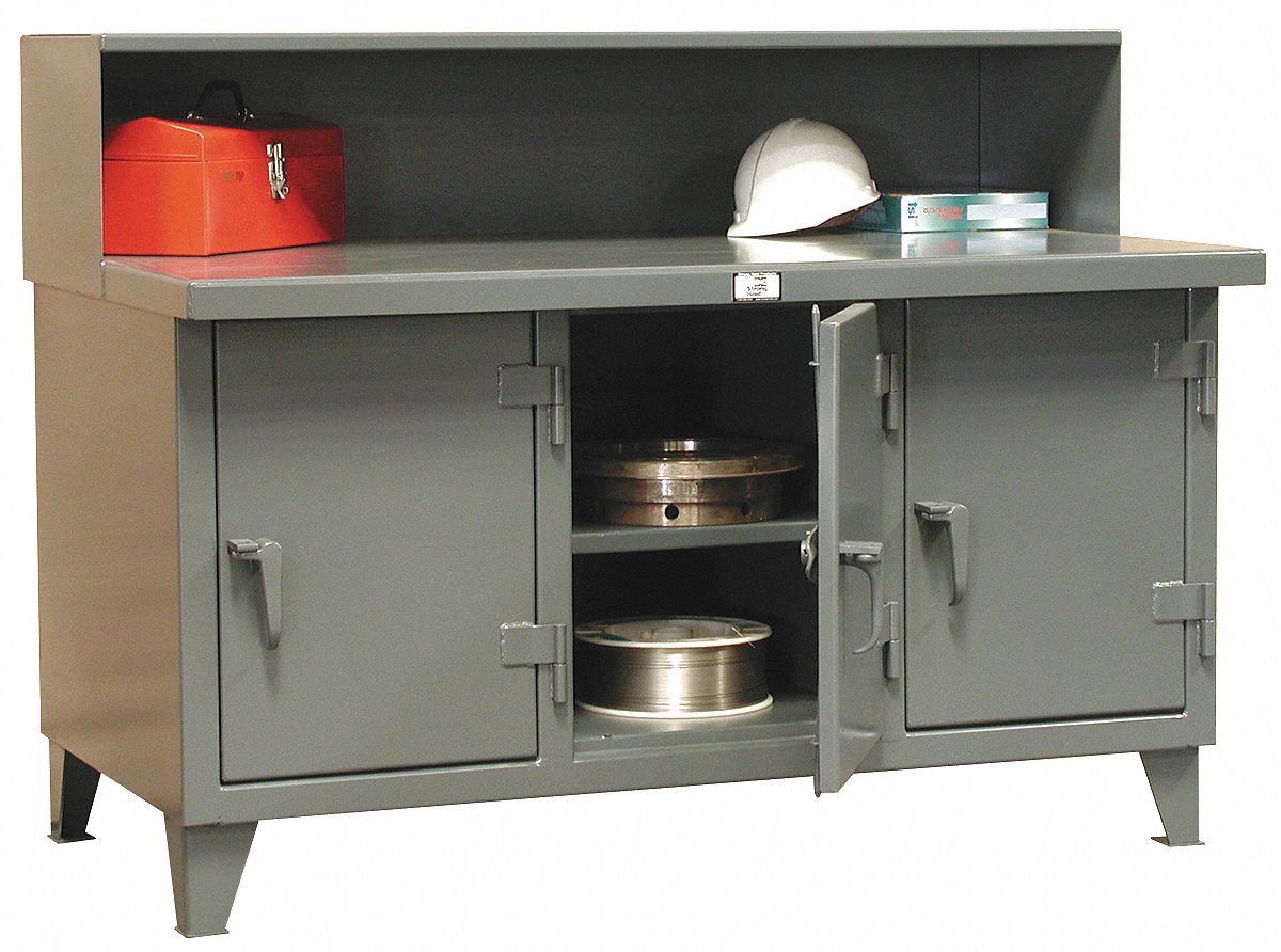 STRONG HOLD, Steel, 60 in x 30 in, Cabinet Workbench - 5HZP8|52.10-3MS ...