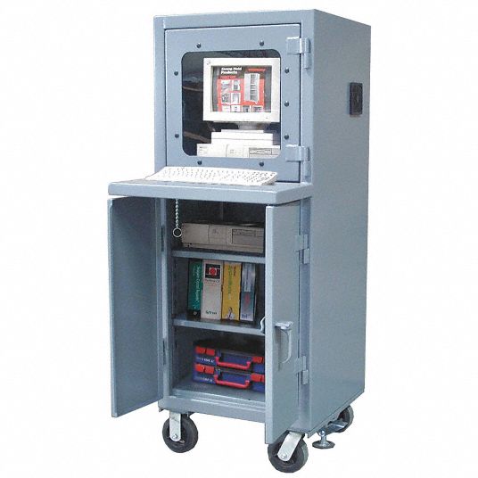 Mobile Computer Cabinet - Grainger