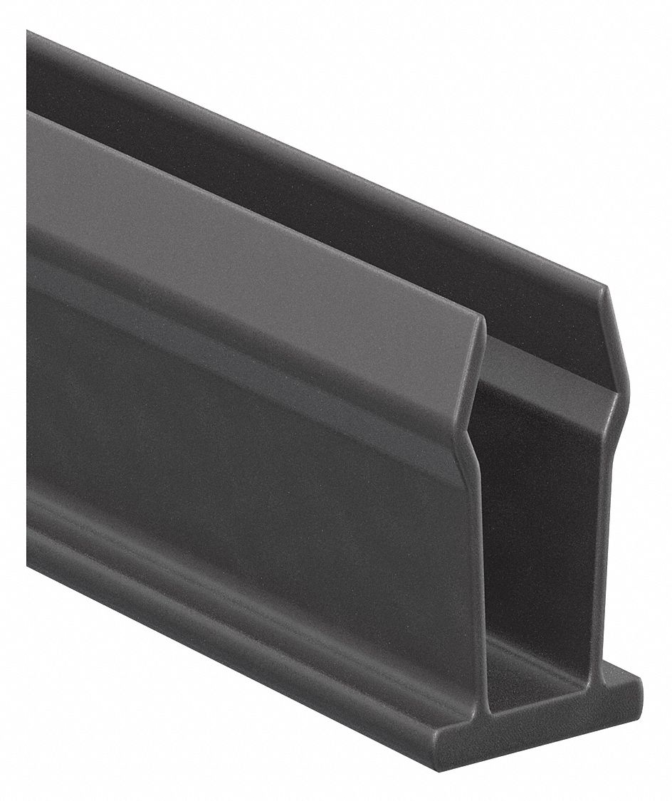 7/16 in, Black Color, T-Slot Cover - 5JB20|10AC7751 - Grainger