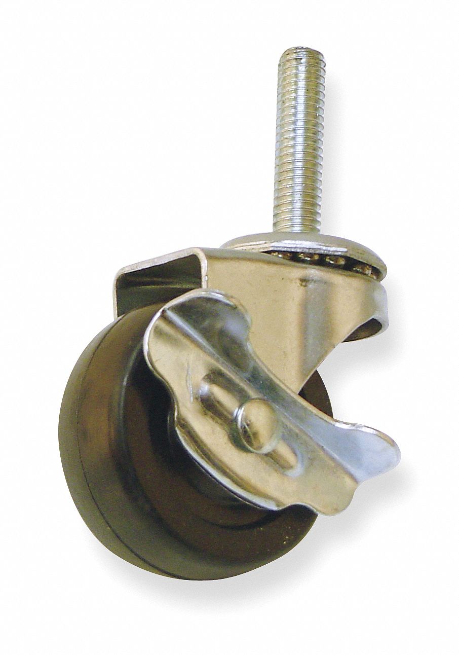 FAZTEK Swivel Threaded-Stem Caster: 15 Series/10 Series, Rubber/Steel ...
