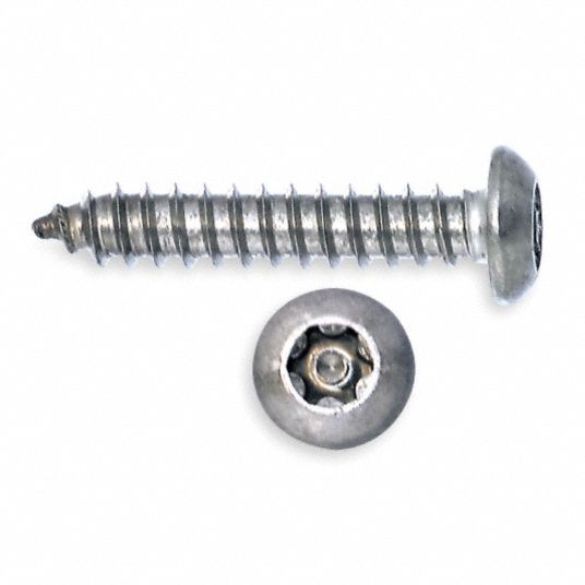 Tamper Resistant Screw, PK 50 - Grainger
