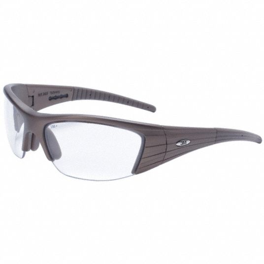 3M, Wraparound Frame, Half-Frame, Safety Glasses - 5JDW6|11637-00000-10 ...