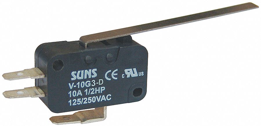 Hinge Lever Actuator, SPDT, Miniature Snap Action Switch - 5JEA6|5JEA6 ...