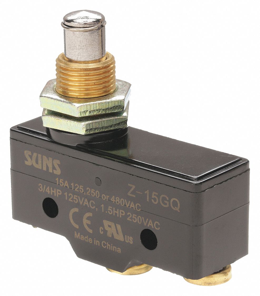 Plunger Actuator, SPDT, Snap Action Switch - 5JED7|5JED7 - Grainger