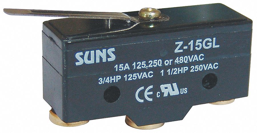 Lever Actuator, SPDT, Snap Action Switch - 5JEE6|5JEE6 - Grainger