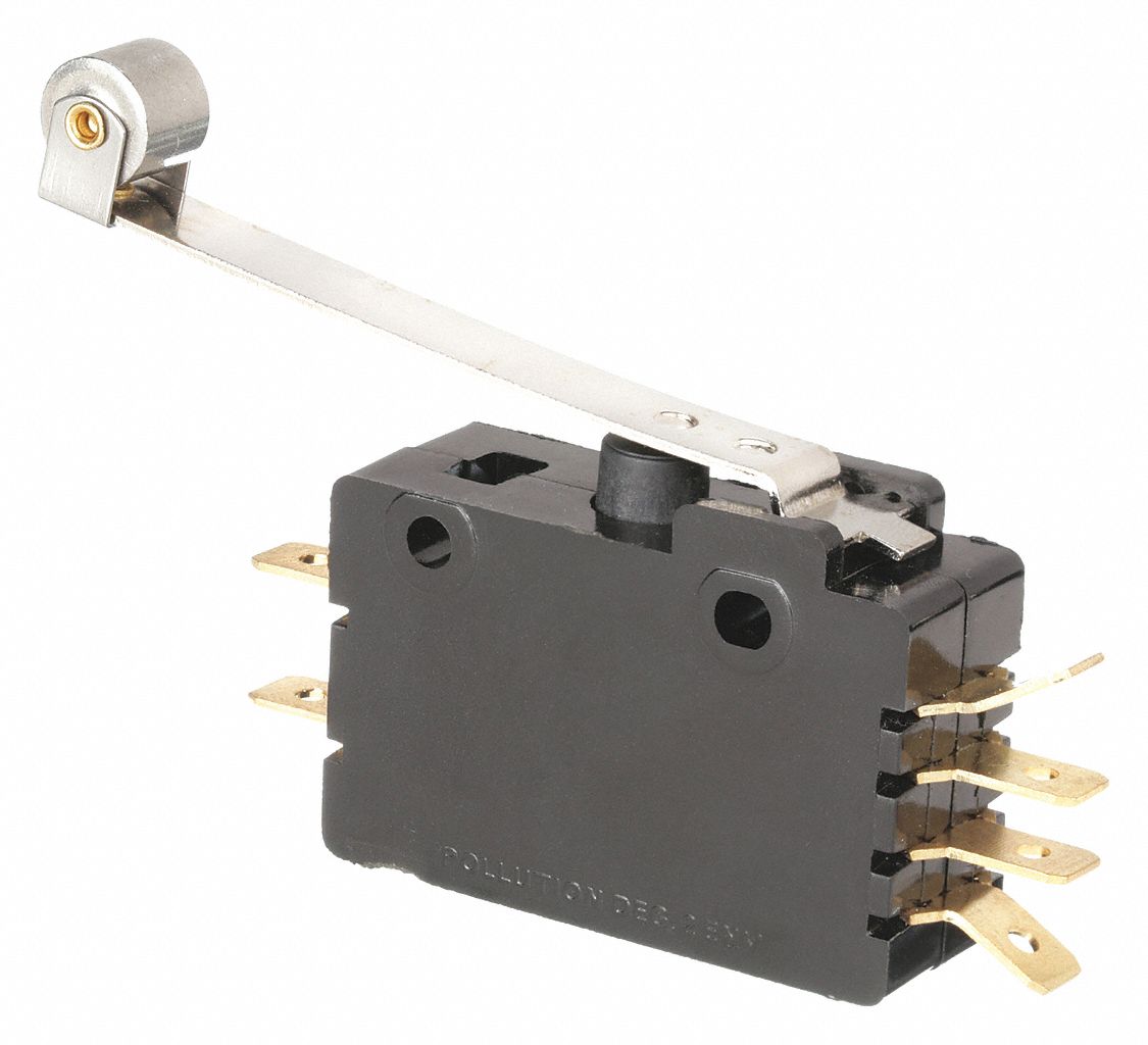 Hinge Roller Lever Actuator, 2NO/2NC, Snap Action Switch - 5JEH3|5JEH3 ...