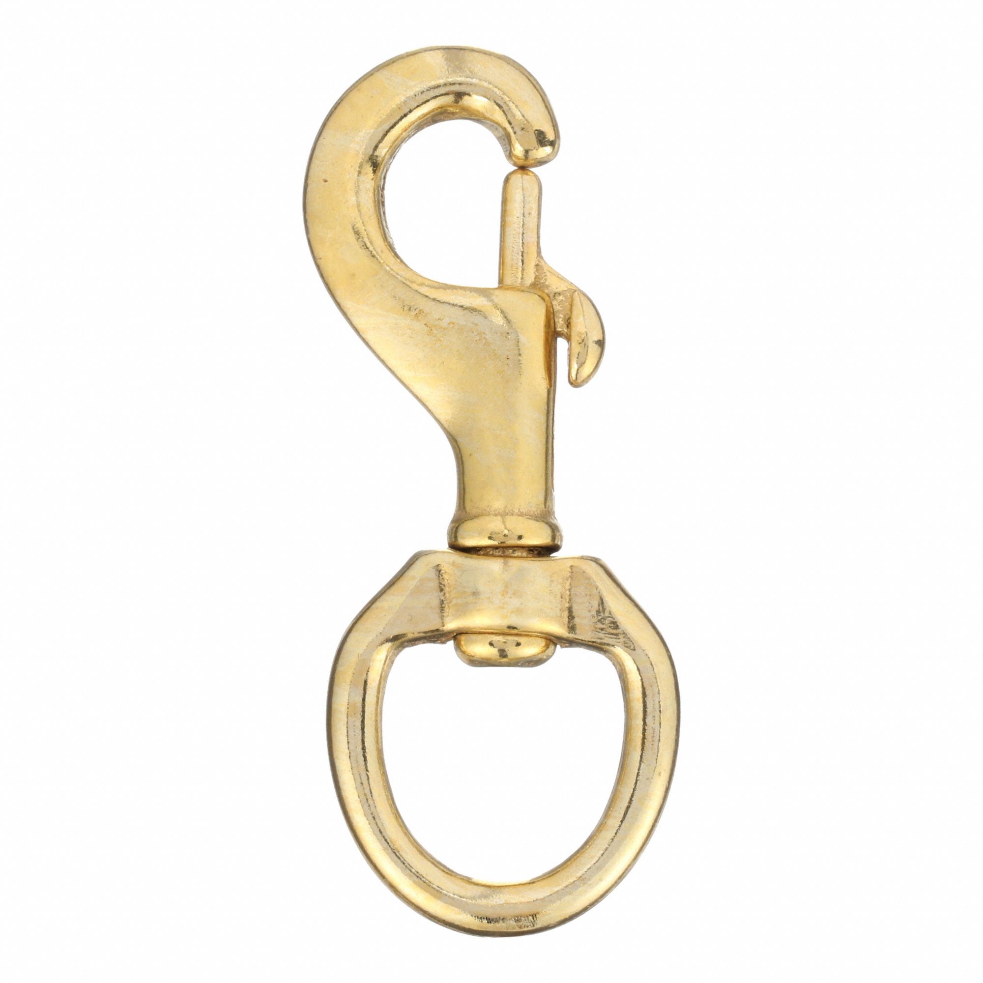Brass, 3 5/8 in Overall Ht, Snap Hook - 5JFC7|802710 - Grainger