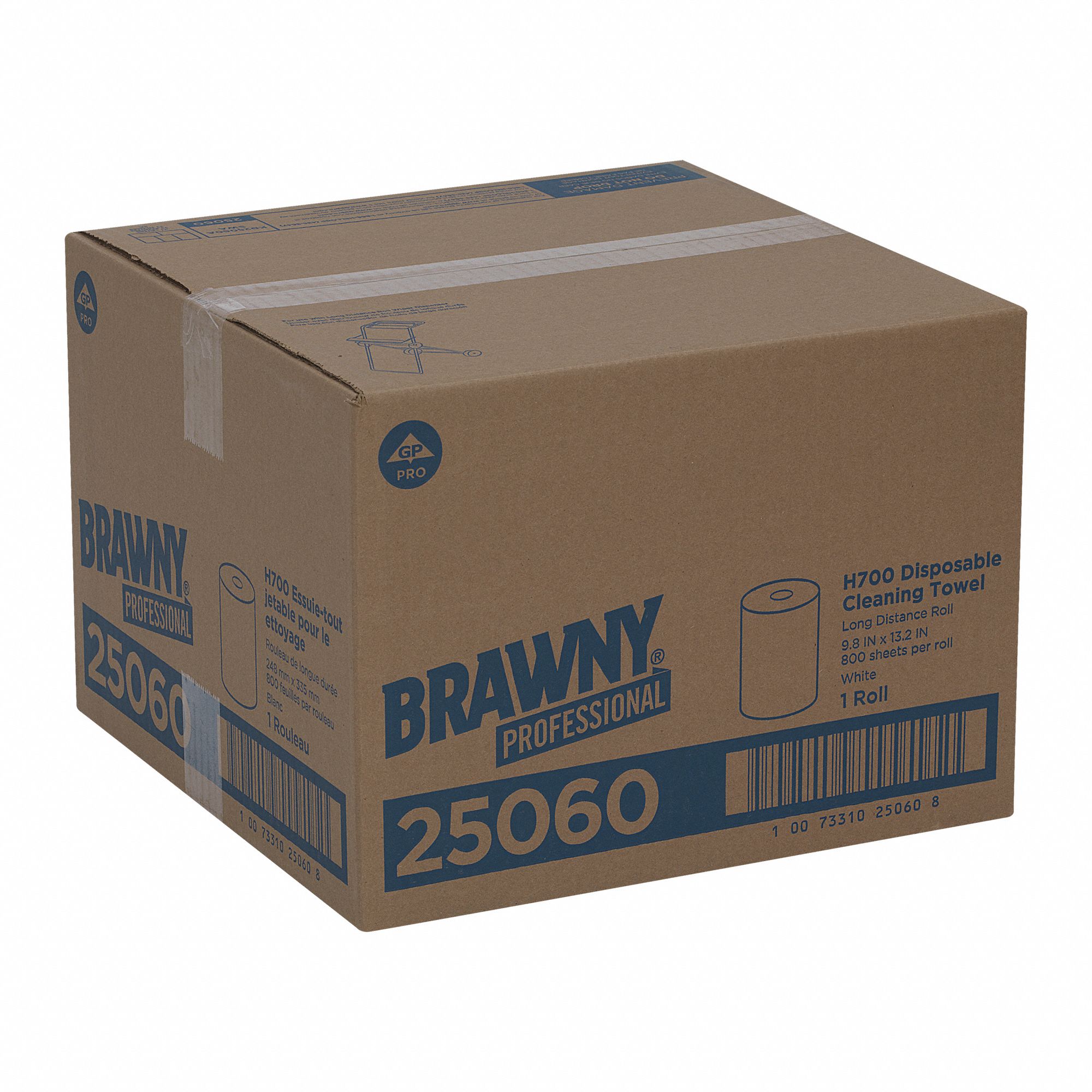 GEORGIA-PACIFIC Dry Wipe Roll: Jumbo Perforated Roll, Heavy Absorbency ...