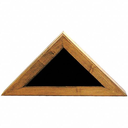 Wood, 10 in Overall Ht, Flag Case - 5JGA6|700235 - Grainger
