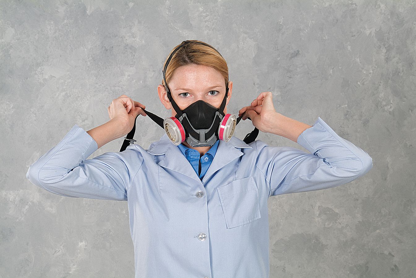 MSA Half Mask Respirator, Advantage 420 Series, S, Cartridges Included ...