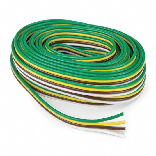 REESE, 4-Way, 25 ft Wire Lg, Bonded Trailer Wire - 5JJK8|85205 - Grainger