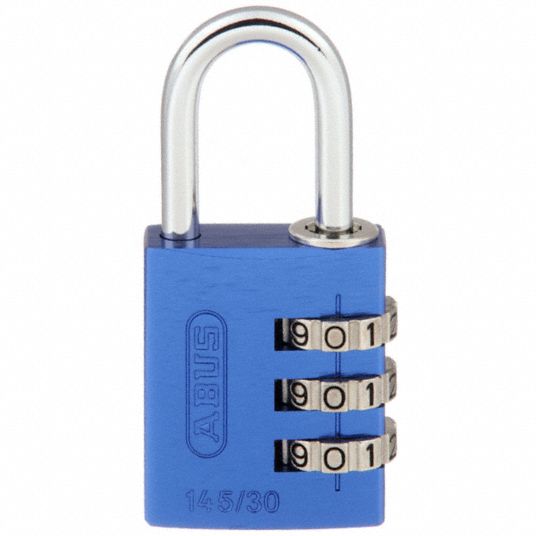 Gen Security, ABUS, Luggage Padlocks - 5JKT7|145/30 Blue - Grainger